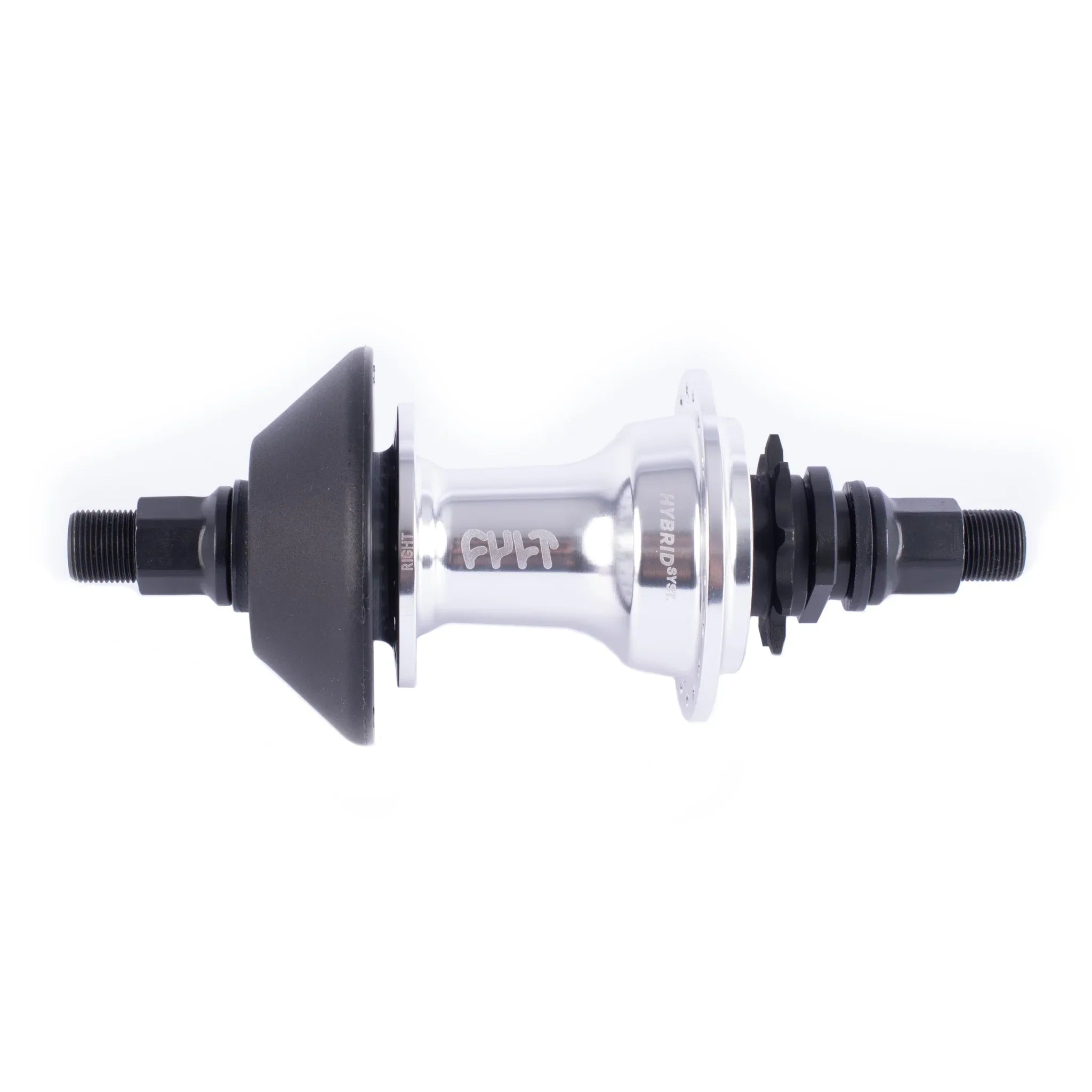 Cult LHD Hybrid Hub - Polished Silver 9 Tooth | Waller BMX