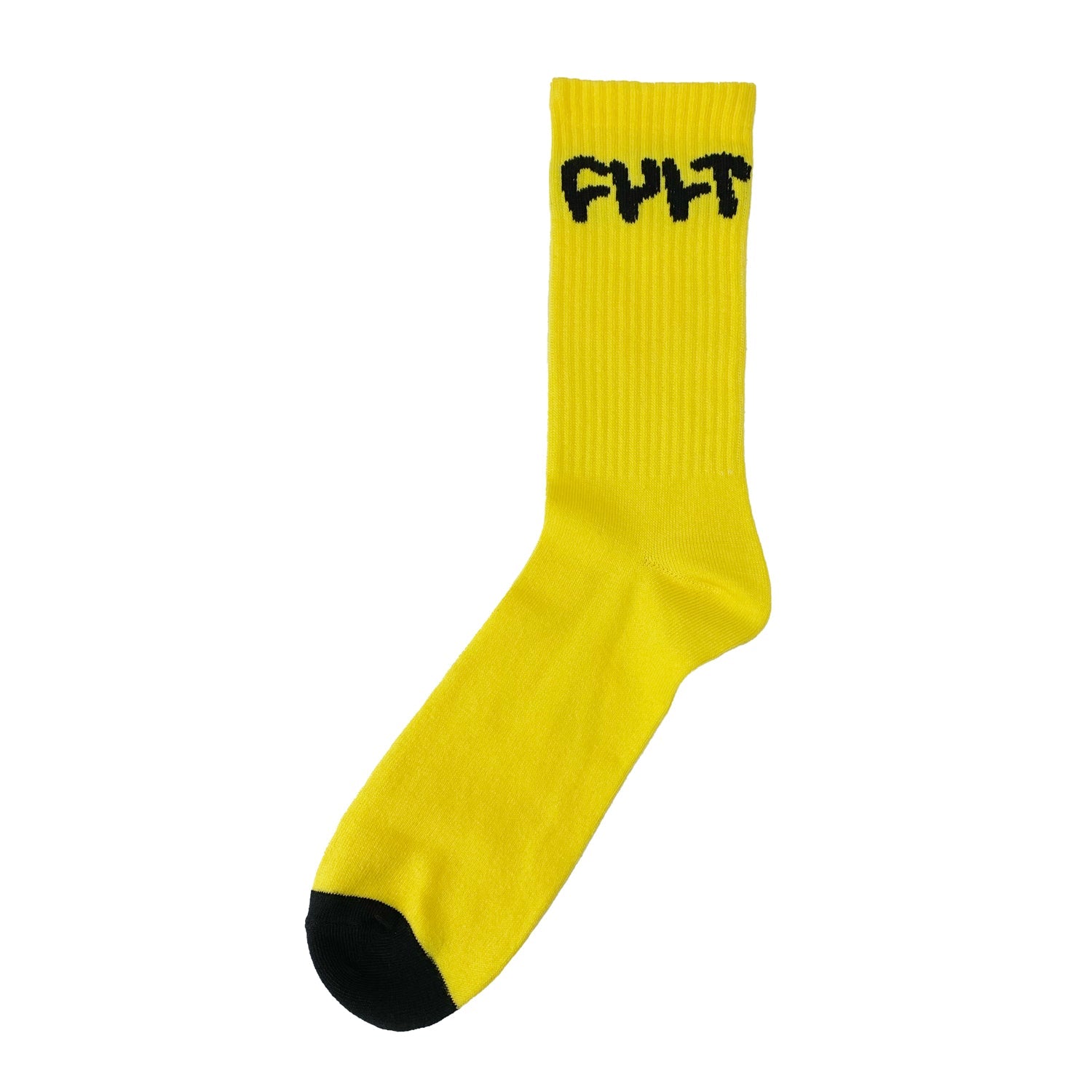 Cult Logo Socks - Yellow | Waller BMX