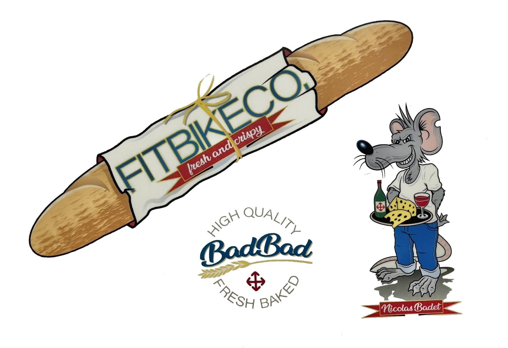 FIT Mixtape V3 Nico Badet Signature Sticker Pack | Waller BMX